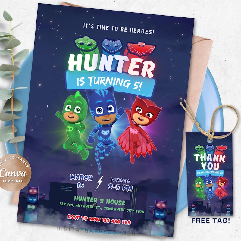 Pj Mask Printables - Etsy