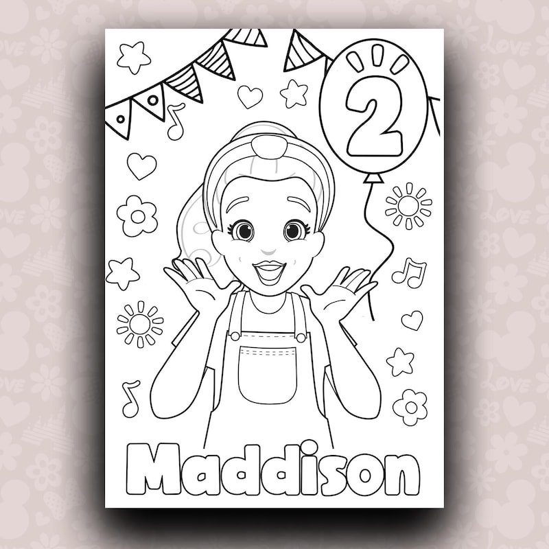Colouring Pages Louise - Etsy UK