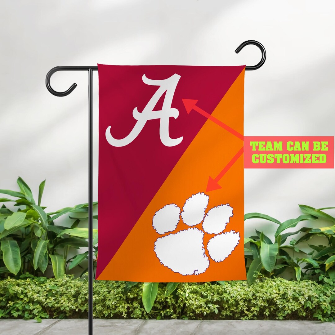Custom Your House Divded Flag, Custom Double-sided Flag, 2 Teams Flag ...