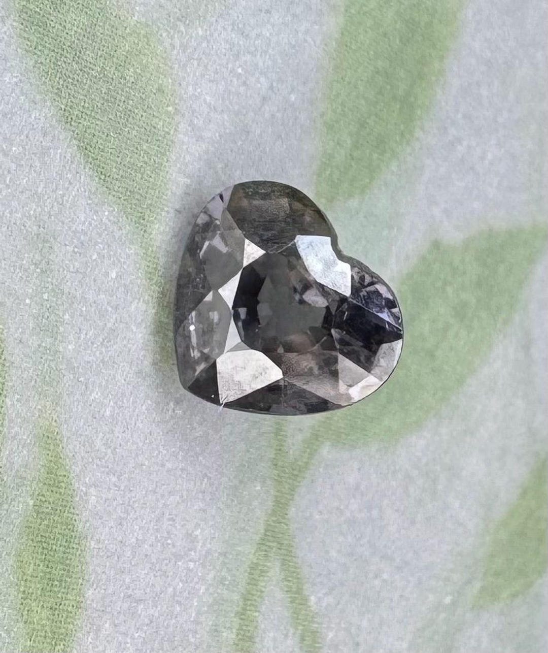 Gray Burma Spinel 1.3ct Heart Shape - Etsy