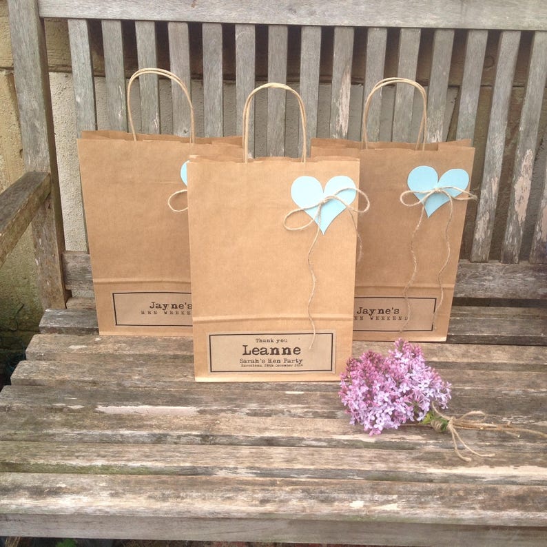 Sacs cadeaux en papier kraft personnalisés LARGE A4 pour les - Etsy France