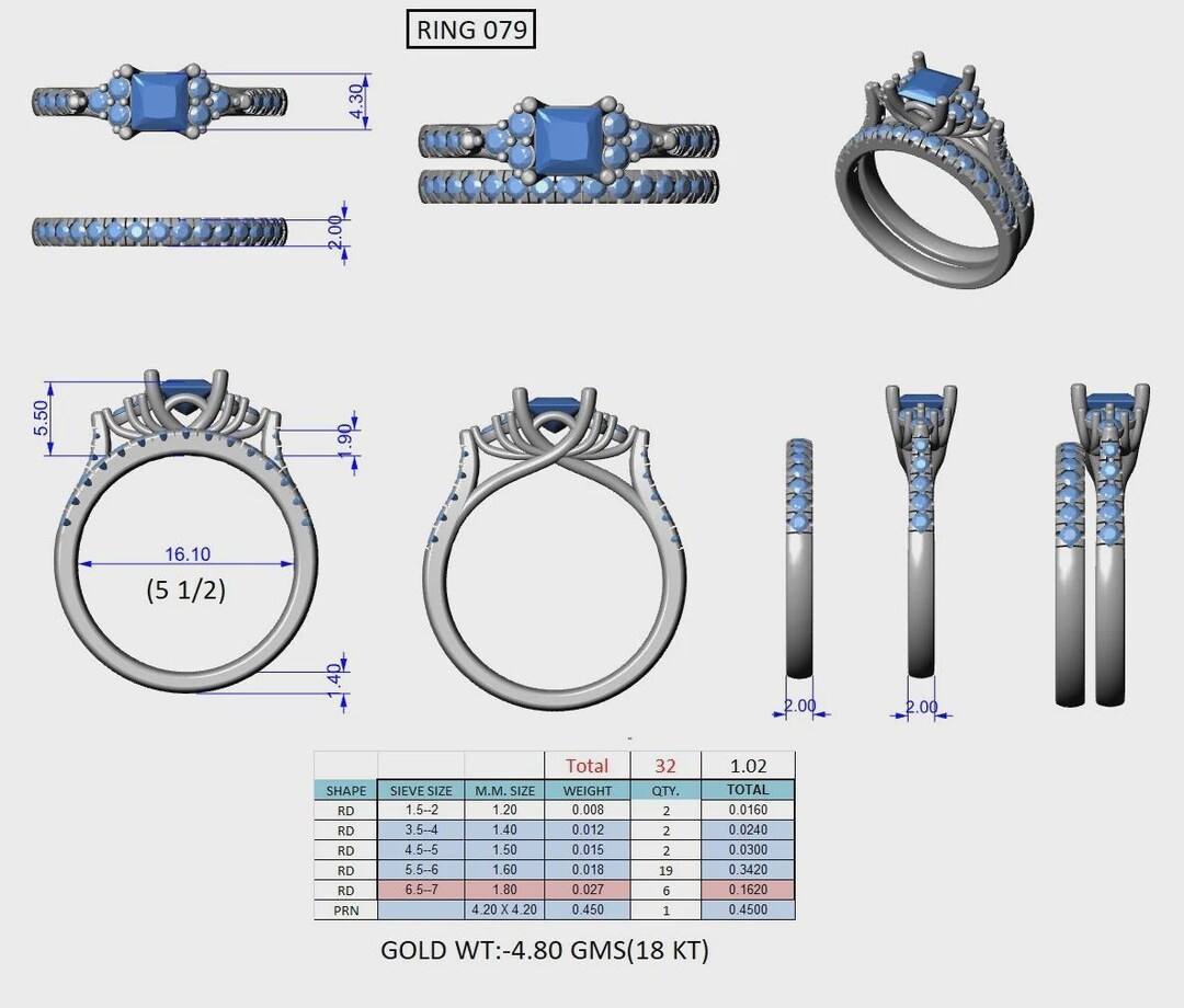Custom CAD Design 3D Jewelry Models Professional CAD Rendering & 3D ...