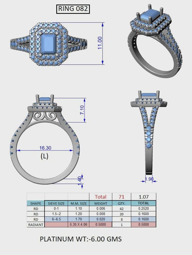Custom CAD Design 3D Jewelry Models Professional CAD Rendering & 3D ...
