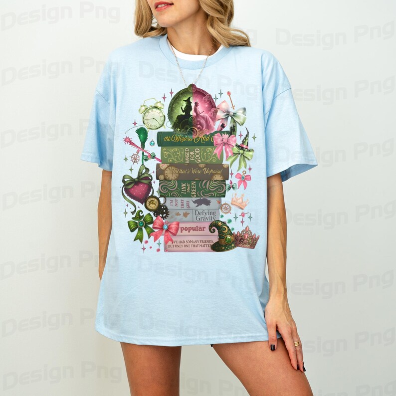 Wicked Book Stack Png, Green Witch Books Png, Wizard of Oz Aesthetic ...
