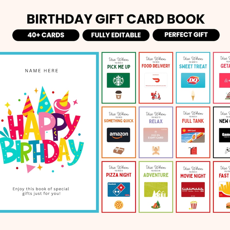 16 Gift Card Set - 60+ Gift Ideas for 2026