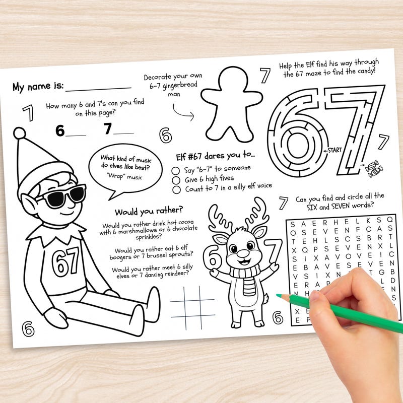 67 Kid Coloring Page - Etsy