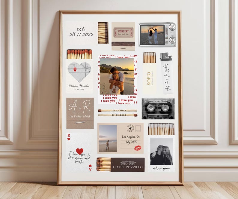 Editable Matchbook Poster Template | Printable Matchbox Art | Custom ...