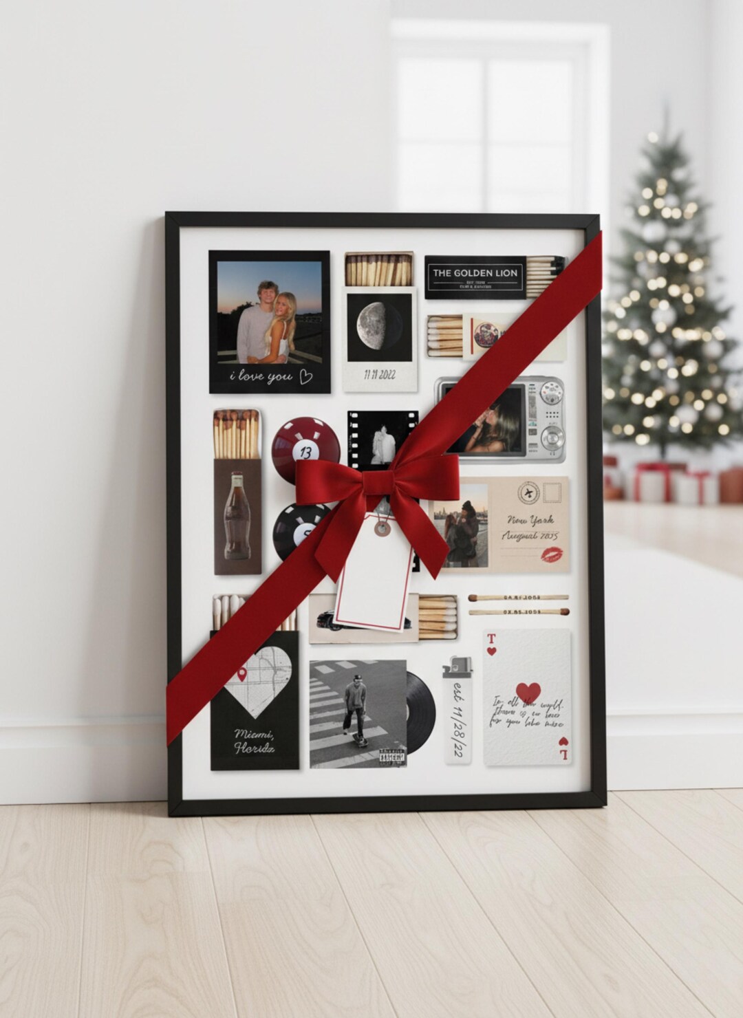 Christmas Gift for Boyfriend | Editable Matchbook Poster Template ...