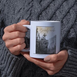 Bear Mug Design PNG BEARLY Awake Wrap 330ml Digital Download - Etsy