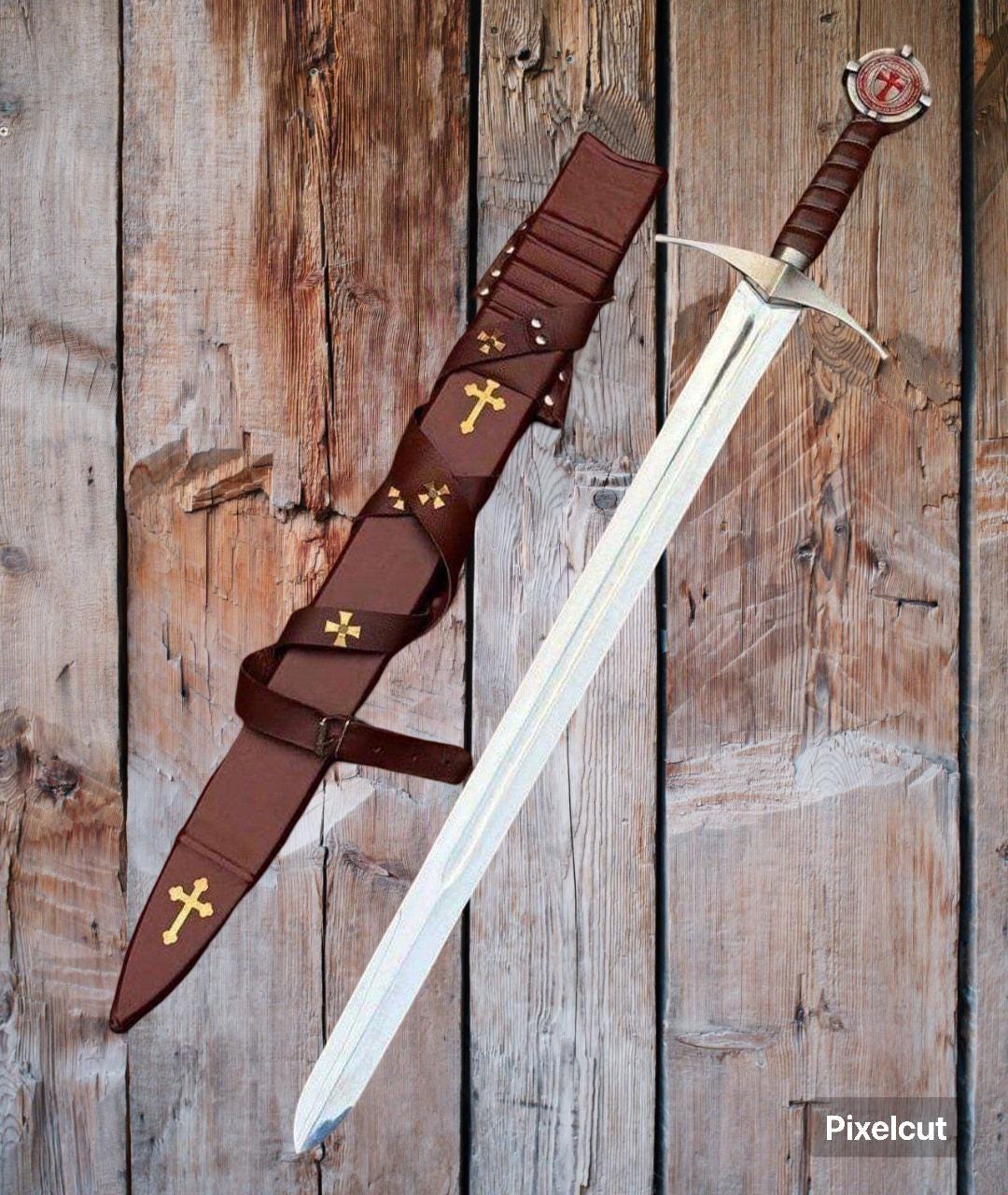 Handcrafted Knights Templar Sword Replica: Collectible Movie Prop - Etsy