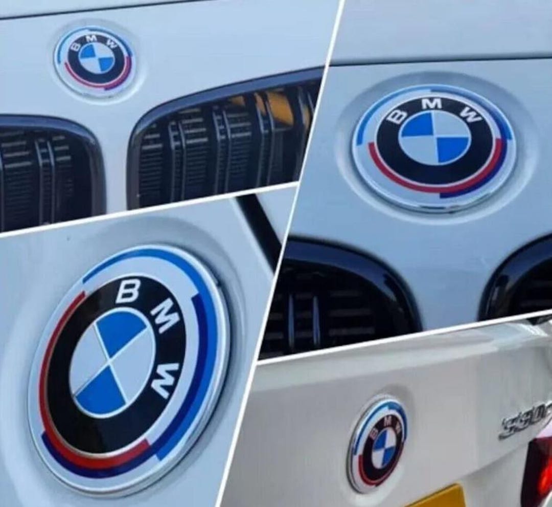 Bmw 82mm Emblem OEM Anniversary 50th M Power Front Hood Badge E Series ...