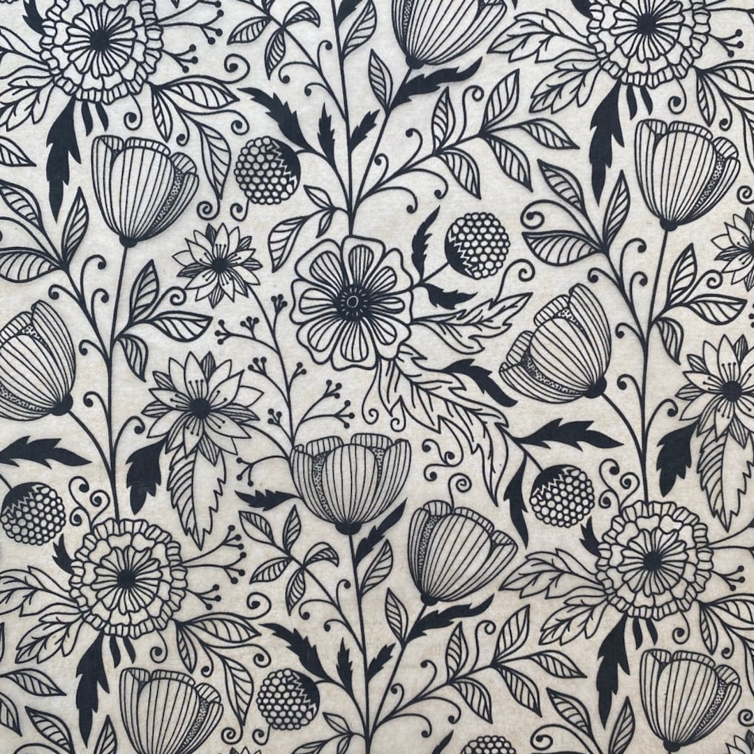 Flower Doodle - Underglaze Transfer Sheet - You Choose Color - Etsy