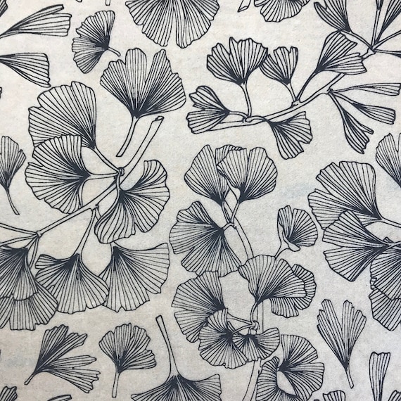 Ginkgo Leaves Underglaze Transfer Sheet You Choose Color - Etsy