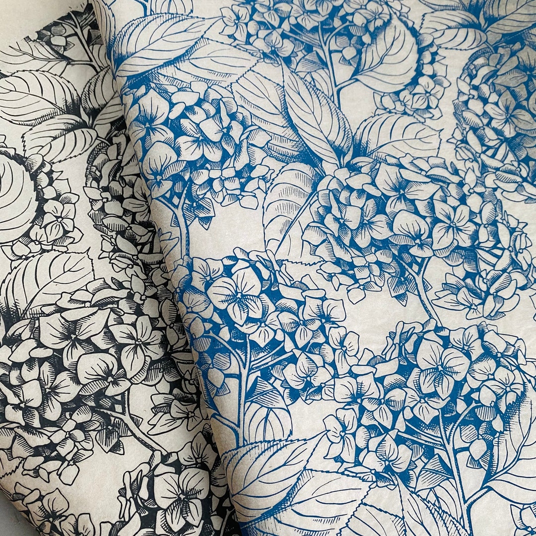 Hydrangea - Underglaze Transfer Sheet - You Choose Color - Etsy