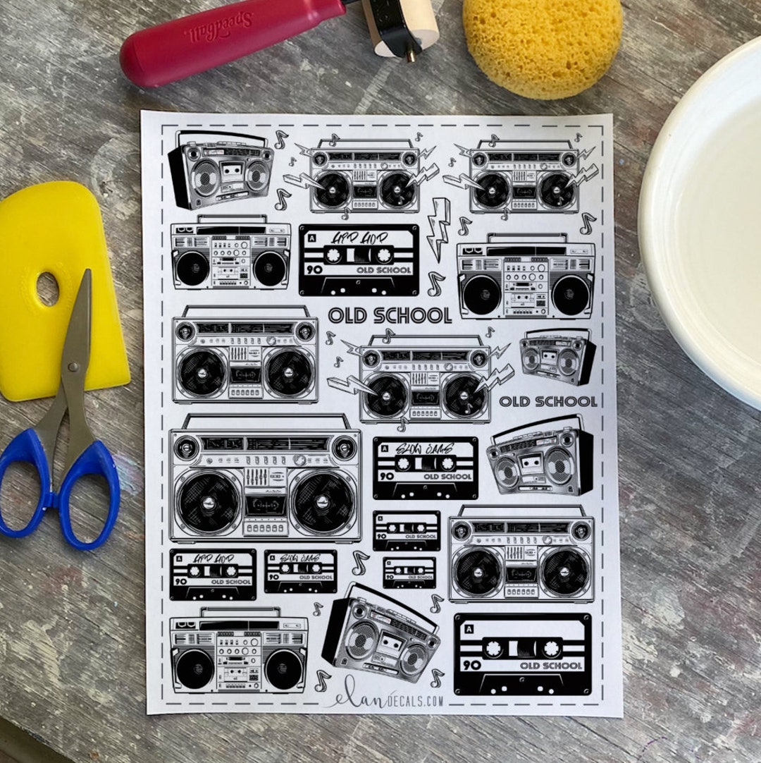 Old School - Overglaze Decal Sheet - Etsy