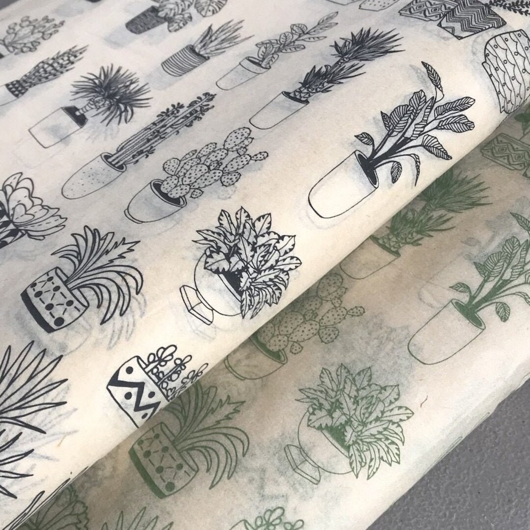 Potted Plants - Underglaze Transfer Sheet - You Choose Color - Etsy