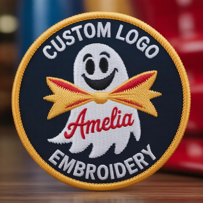 Embroidered Ghost Patches - Etsy