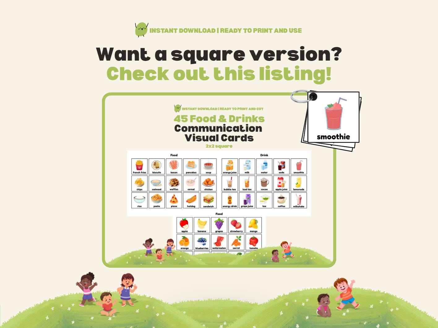 Food and Drink Communication Cards Autism Pecs Communication Icons ...