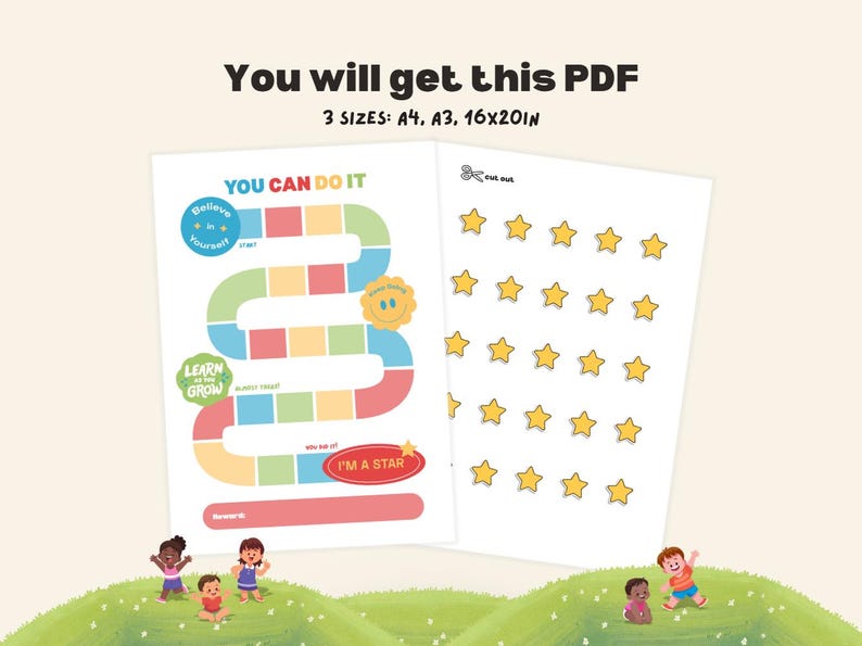 Kids Reward Chart Printable Chore Chart Good Behavior System Reward ...