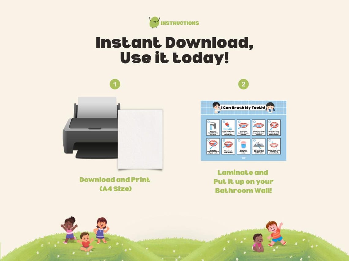 Tooth Brushing Visual Guide Sequencing Chart Life Skills Autism ...