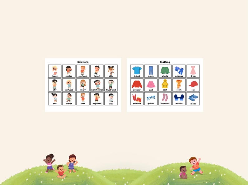 150 Nonverbal Communication Visual Cards Autism Visual Aid Printable ...
