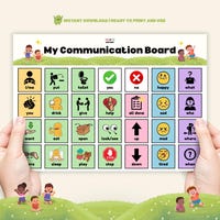Basic Core Communication Board, Speech Therapy, AAC (digital Download ...