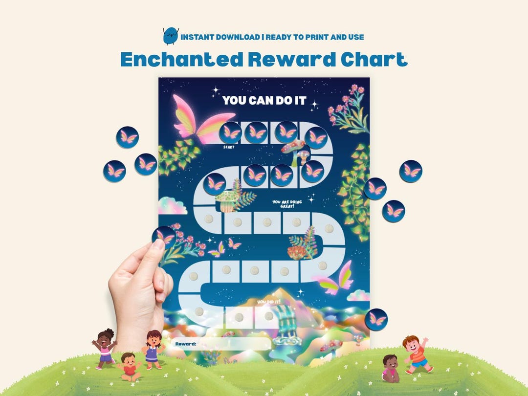 Enchanted Reward Chart for Toddler Printable Butterflies Chore Poster ...