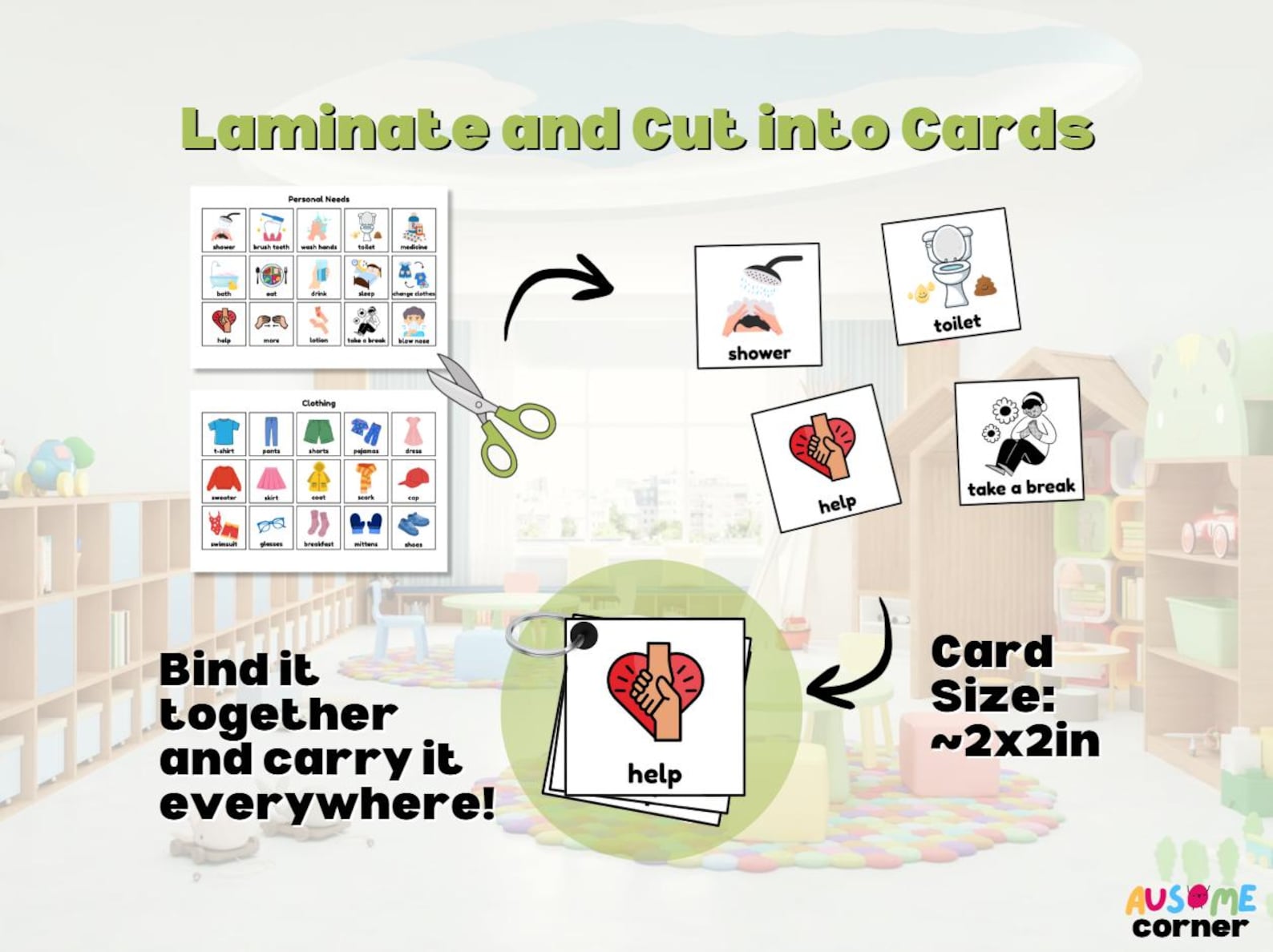 150 Nonverbal Communication Visual Cards Autism Visual Aid Printable ...