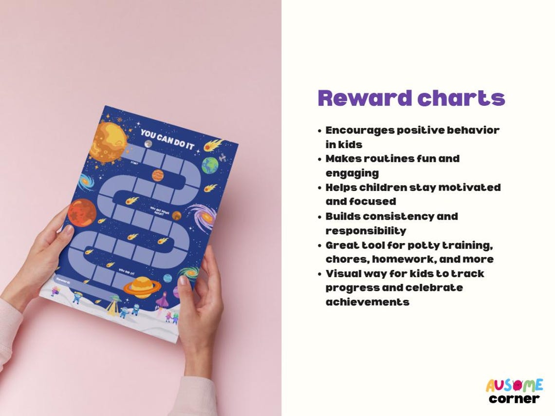 Space Reward Chart for Toddlers Printable Solar System Chore Poster ...