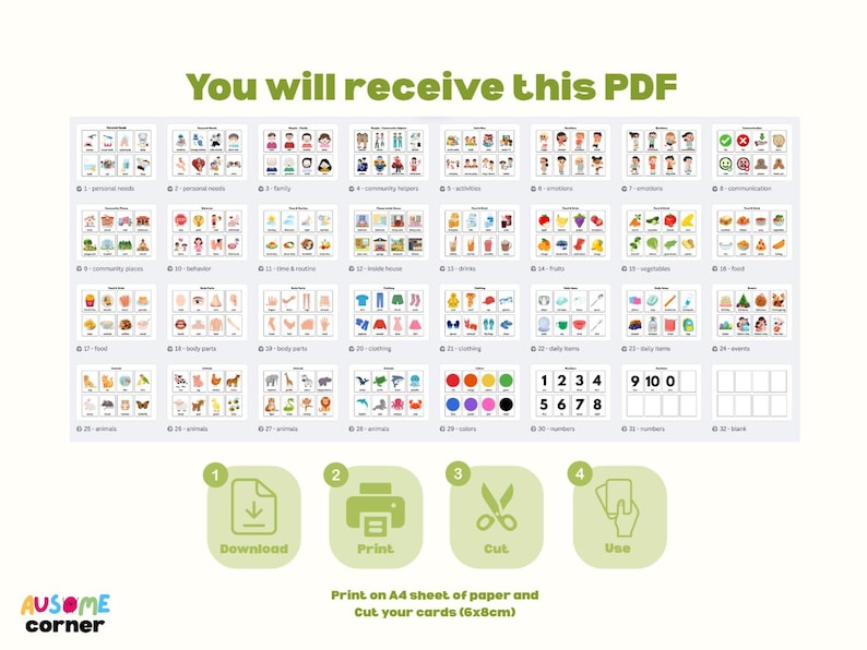 243 Basic Pecs Picture Communication Cards Autism Communication ...