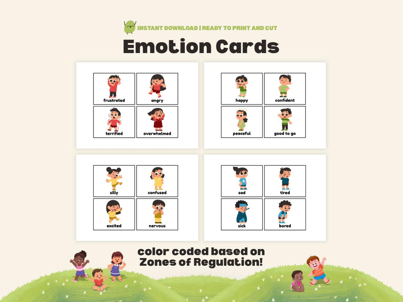 Feelings and Needs Chart Kids I Feel I Need Chart Preschool ...
