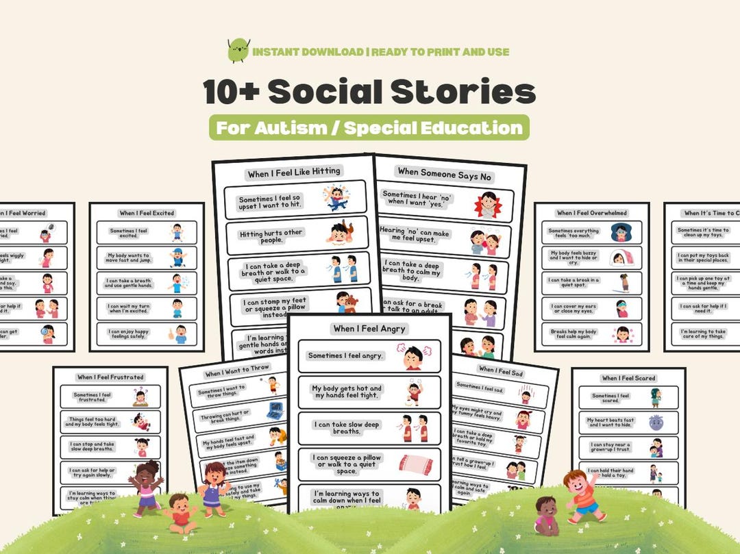 Autism Social Stories | Visual Supports, Big Feelings (printable PDF ...