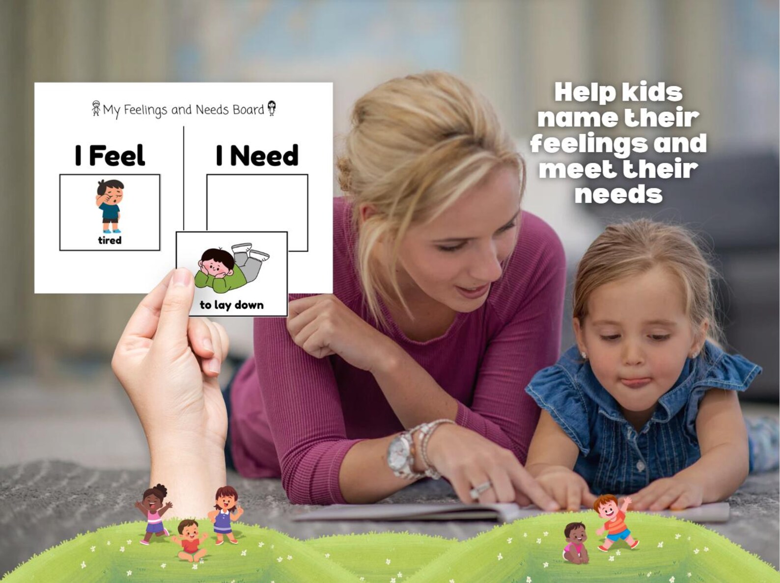 Feelings and Needs Chart Kids I Feel I Need Chart Preschool ...