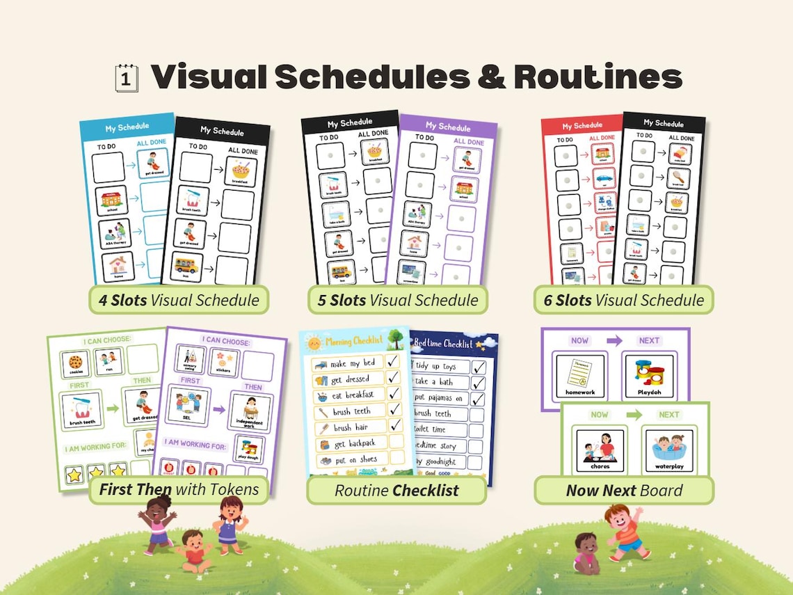Autism Visual Support Bundle | Visual Schedules, PECS, Coping Skills ...