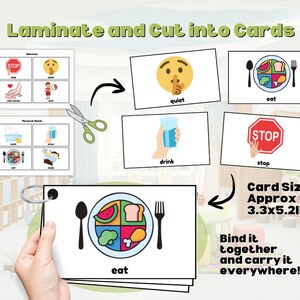 Basic Pecs Picture Communication Cards Autism Communication Nonverbal ...