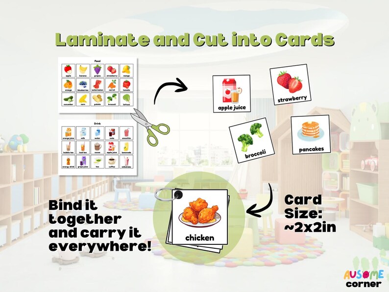 45 Food and Drink Communication Cards Autism Pecs Communication Icons ...