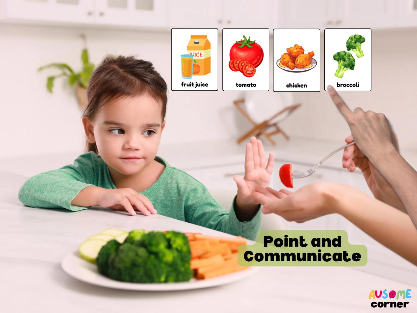 Food and Drink Communication Cards Autism Pecs Communication Icons ...