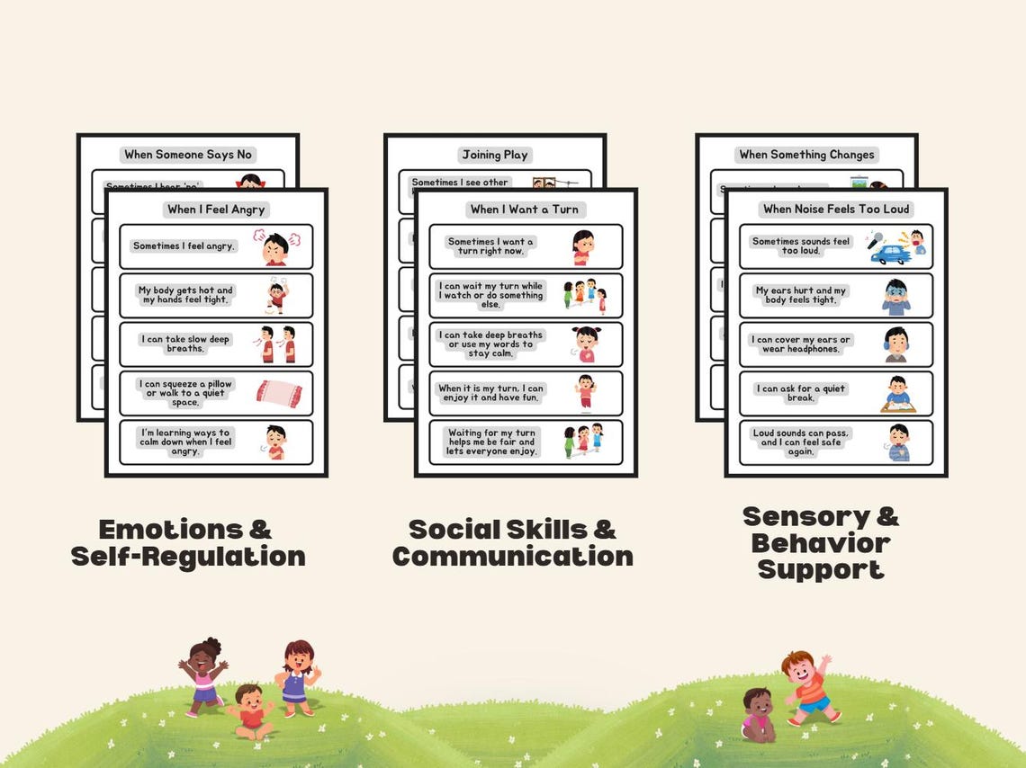 Editable Social Stories Autism Visual Support Special Education Big ...