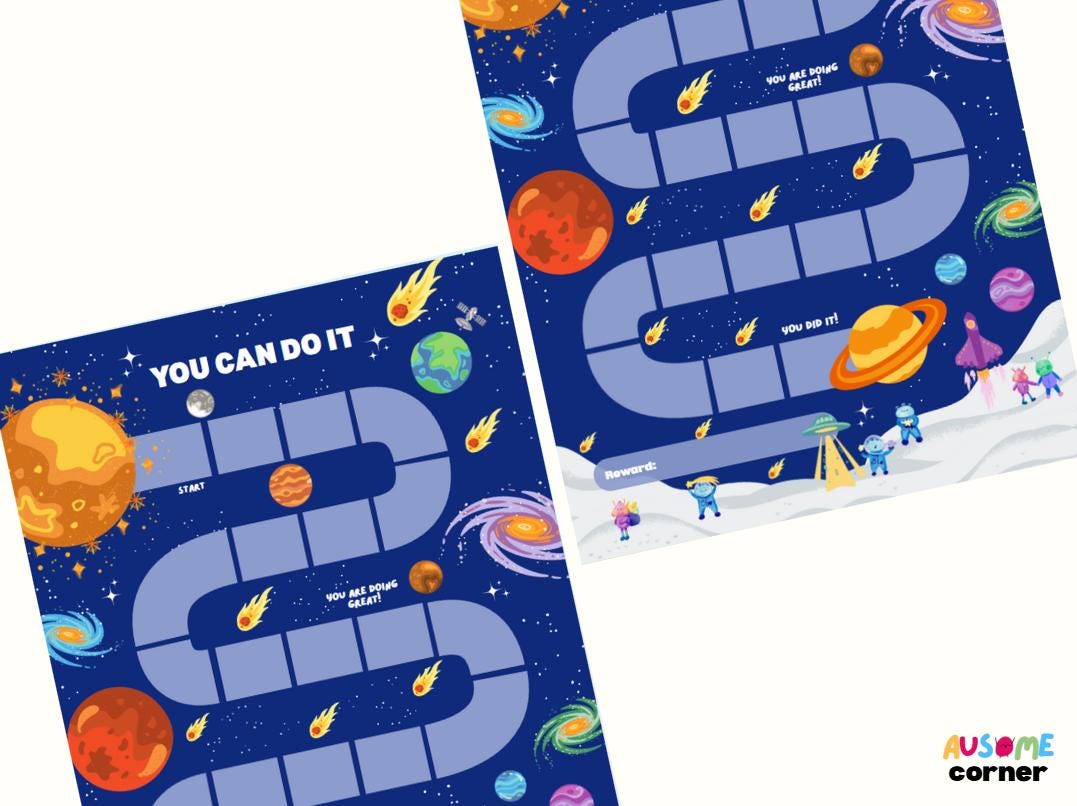 Space Reward Chart for Toddlers Printable Solar System Chore Poster ...