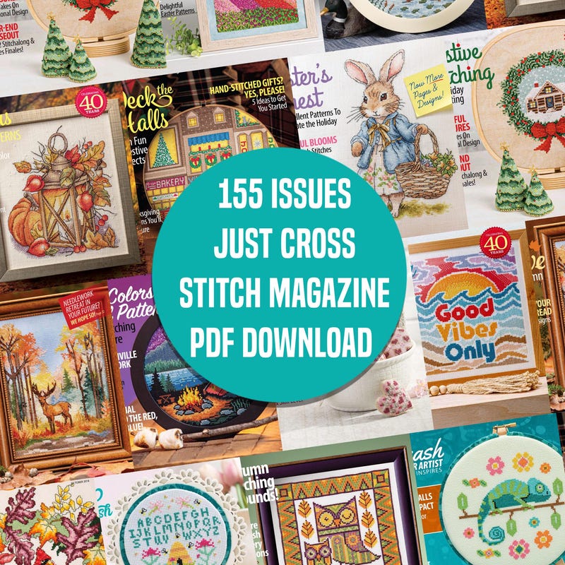 Cross Stitch Magnets Kit - Etsy