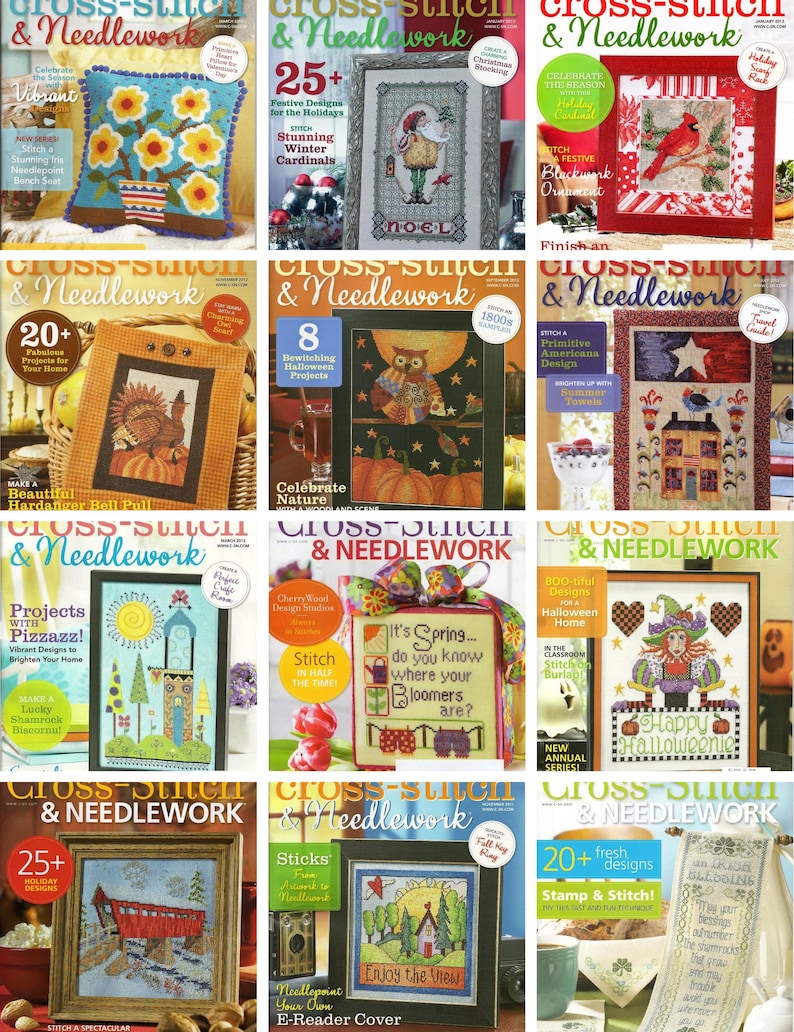 Cross Stitch and Needleworks Magazine: 38 Issues (PDF Download) - Etsy
