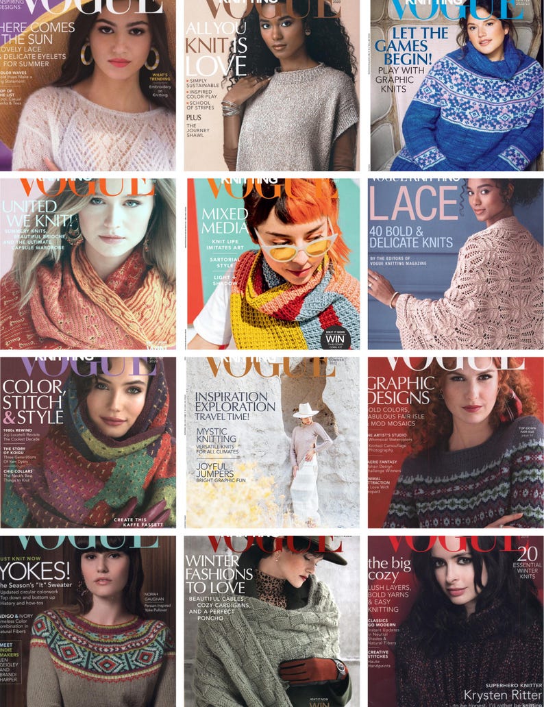 Vintage Knitting Magazine Collections: 137 Issues (PDF Download) - Etsy