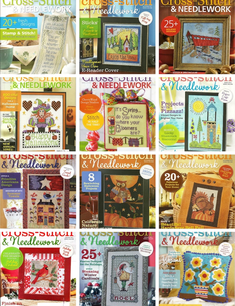 Cross Stitch and Needleworks Magazine: 38 Issues (PDF Download) - Etsy