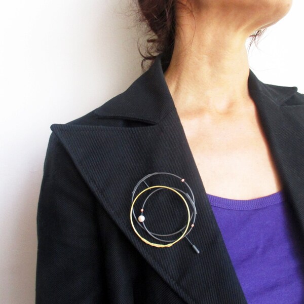 Modern Brooch - Etsy