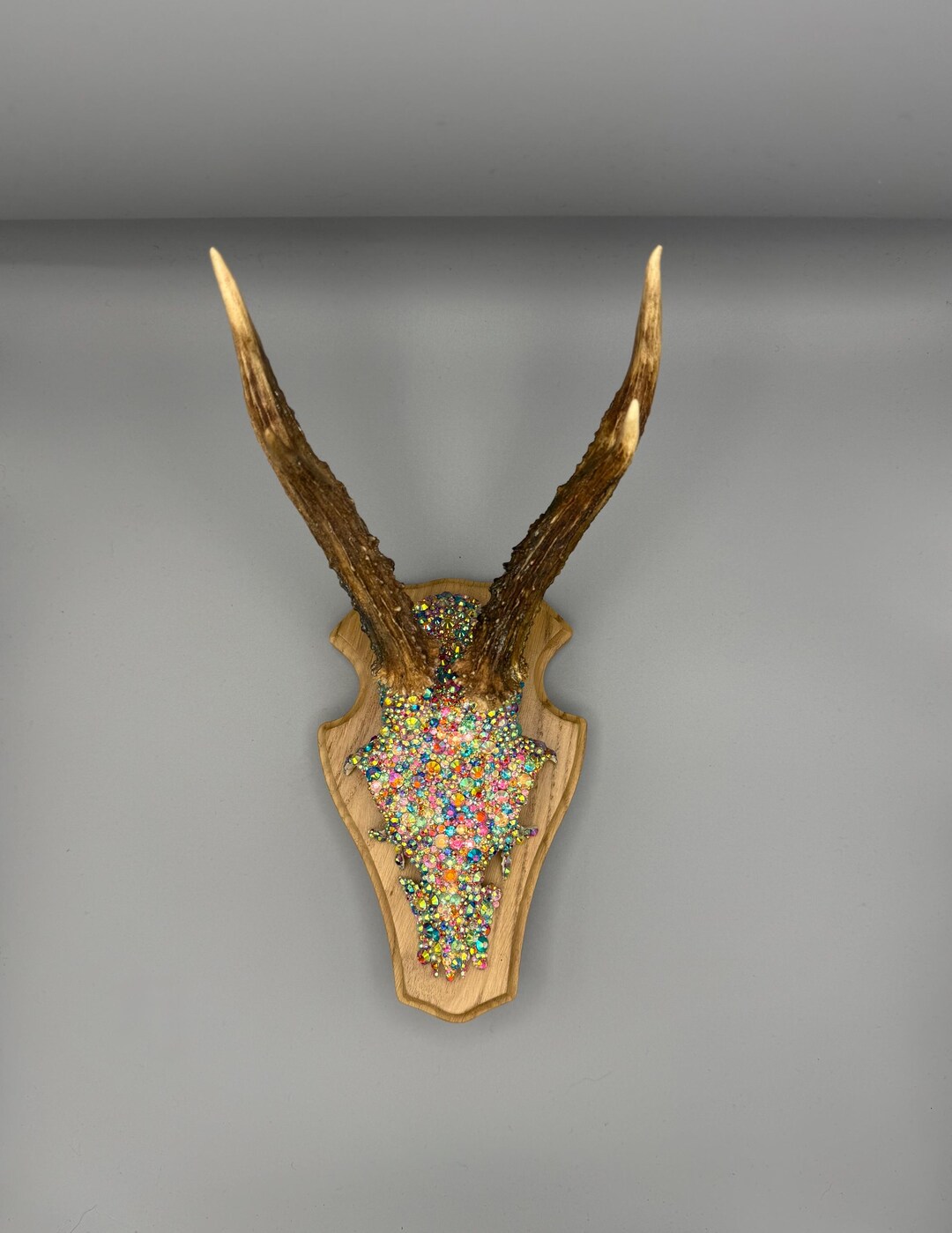 Decorative Antler, Unique Piece "festival" – Handmade With Rhinestones ...