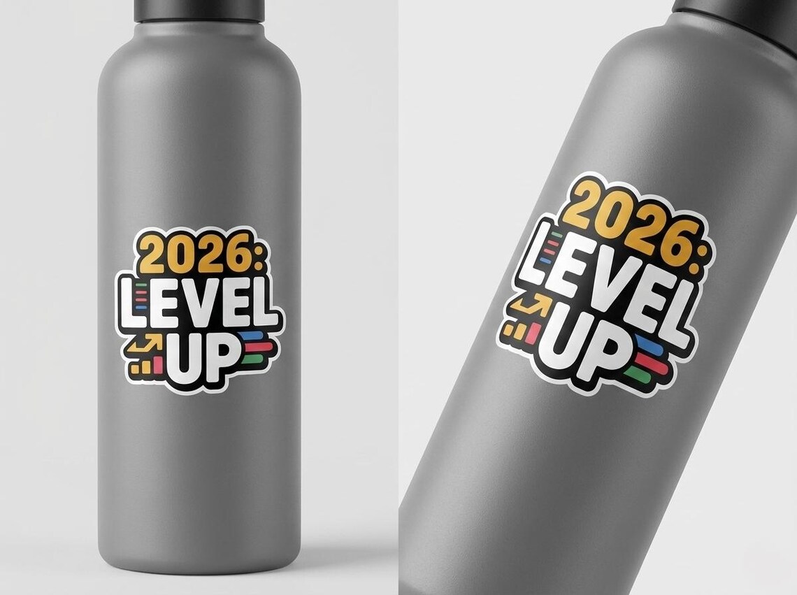 2026 New Year Sticker Bundle | Ai-generated Digital Stickers for ...