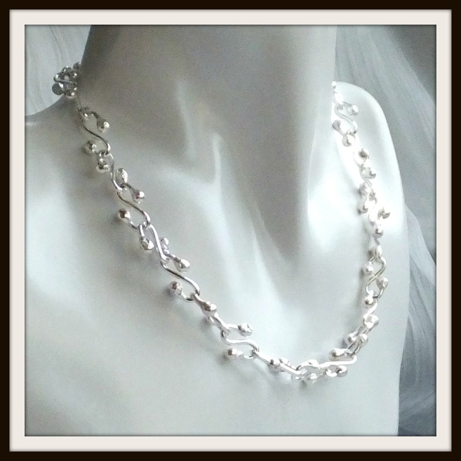 Athena Necklace OOAK Silver Necklace Handmade Gifft for Her - Etsy