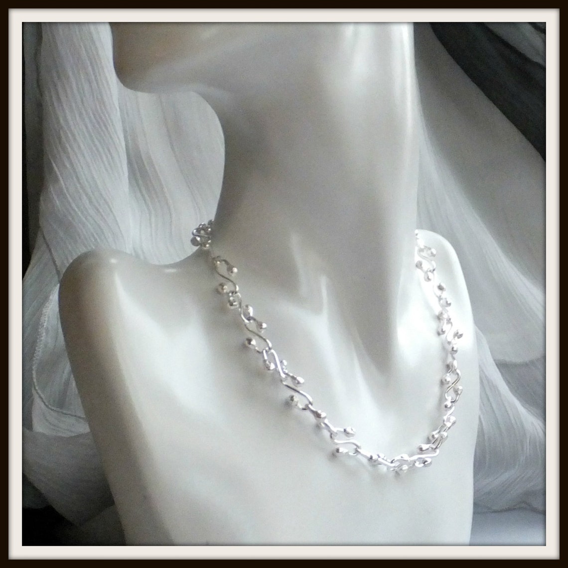 Athena Necklace OOAK Silver Necklace Handmade Gifft for Her | Etsy