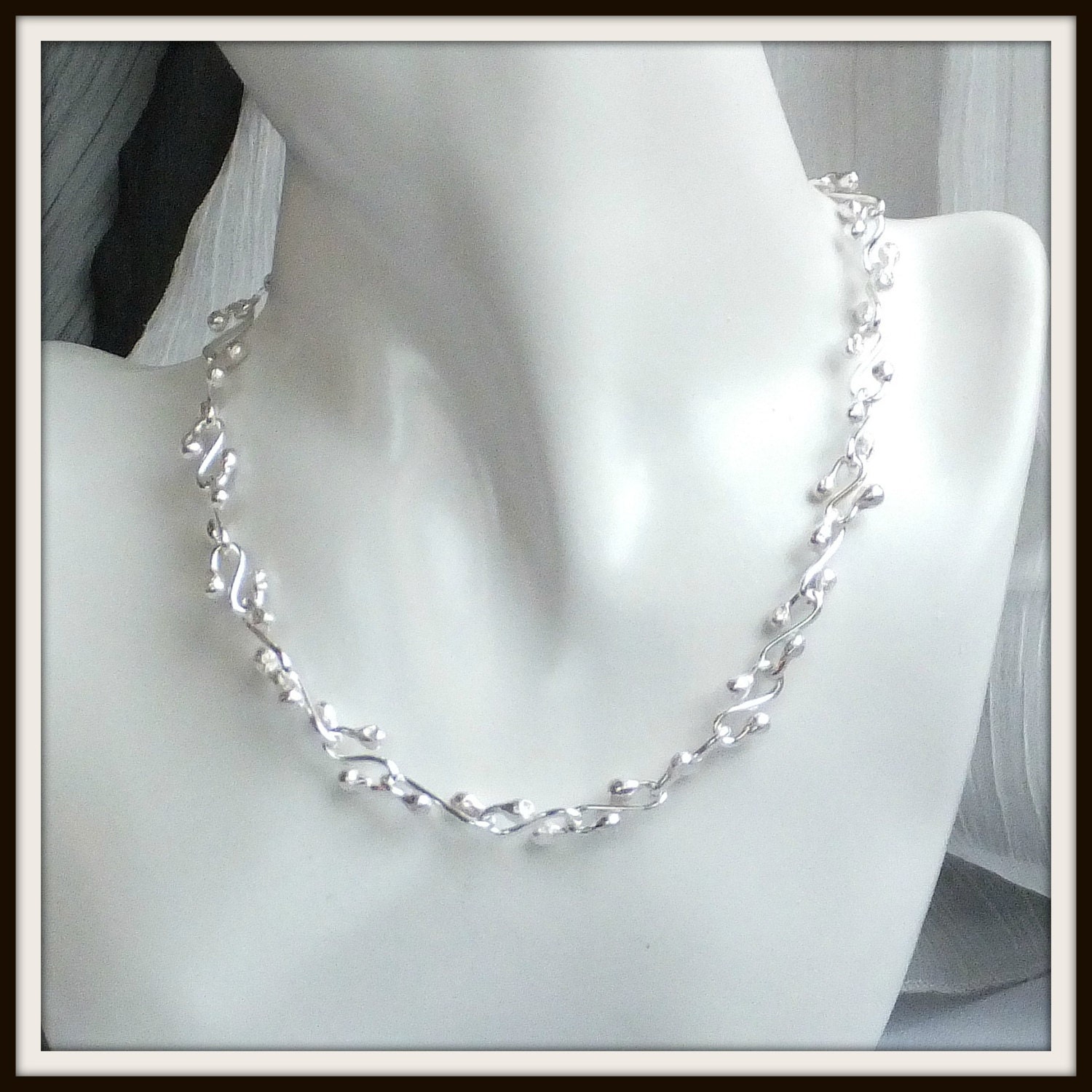 Athena Collier Artisan argent sterling Fusionné Mariage - Etsy Canada