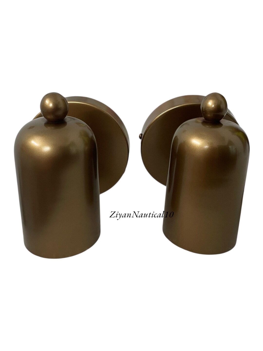 Pair of Brass Wall Sconce Lights, Vintage Antique Finish Wall Mount ...